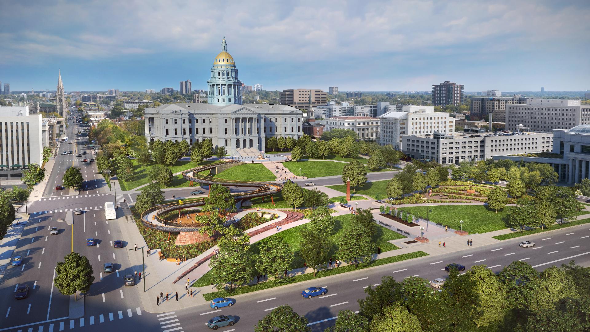 Colorado 150 Pedestrian Walkway renderings | 9news.com