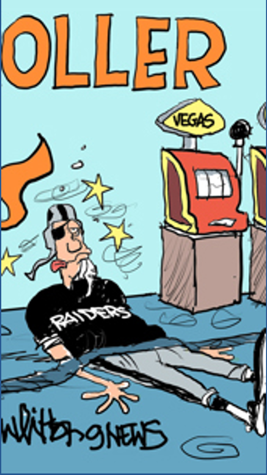 Drew Litton cartoon after Broncos' big win in Vegas | 9news.com