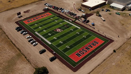 Rural Colorado town of 49 grateful for new football field | 9news.com