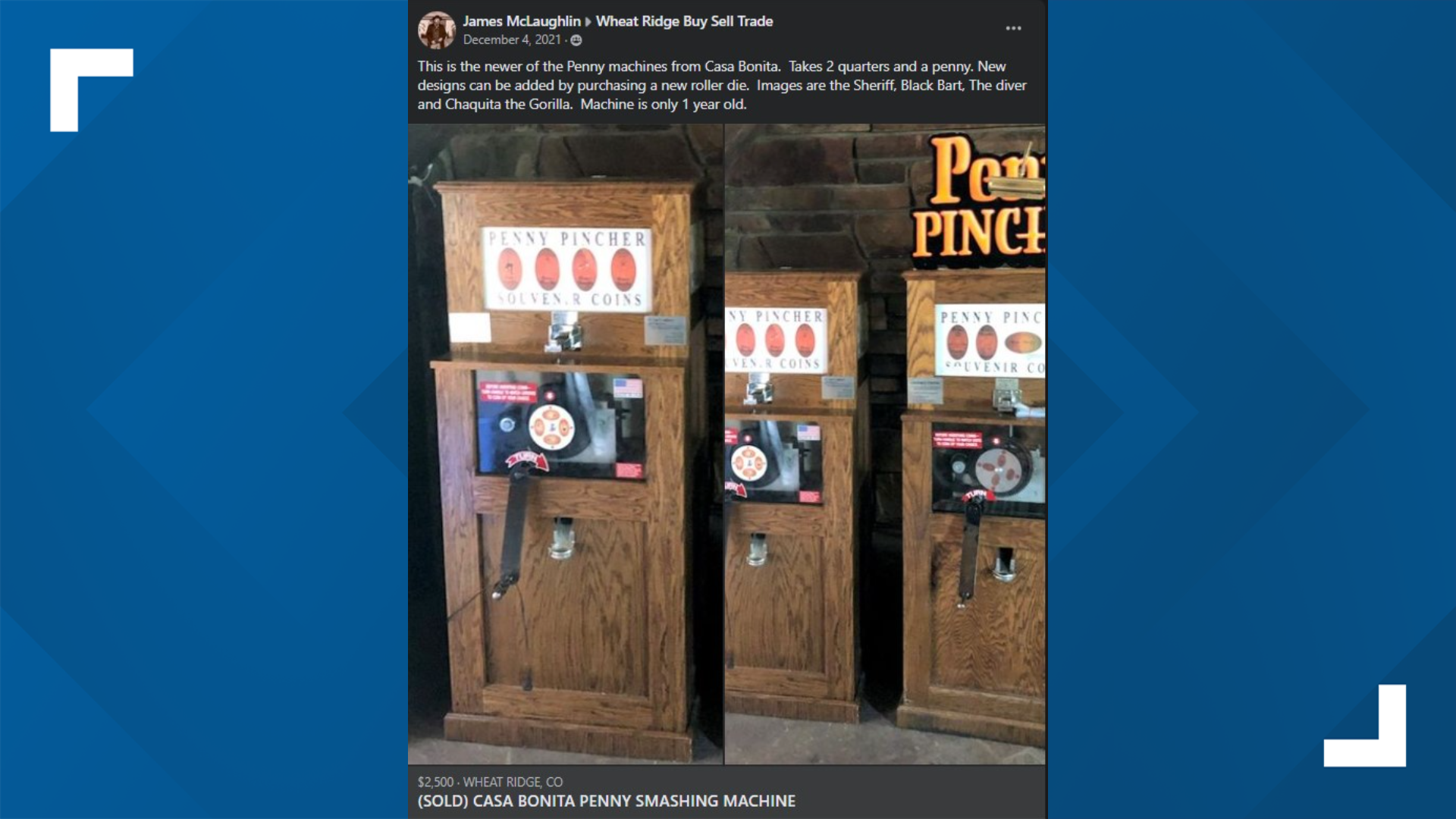 Casa Bonita displays and 'Penny Pincher' machine put up for sale ...