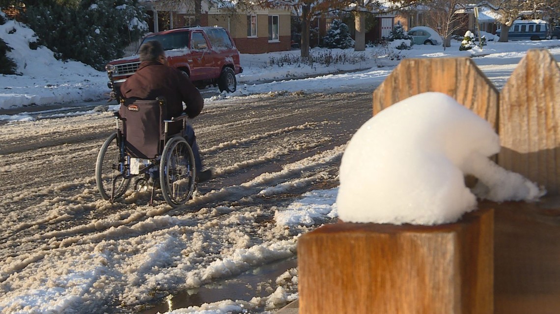 Snowy sidewalks make commuting in a wheelchair impossible | 9news.com