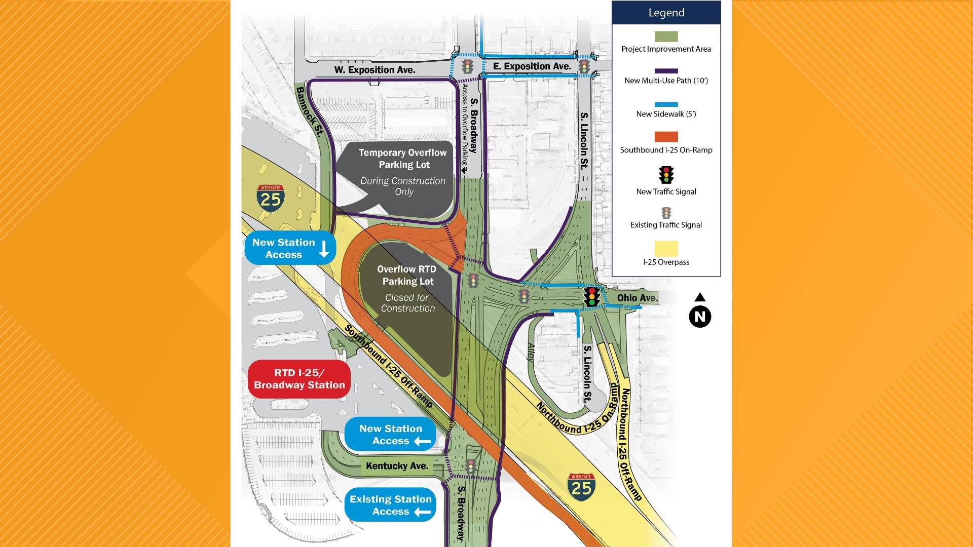 Broadway and I-25 under construction in Denver: What's going on? | 9news.com