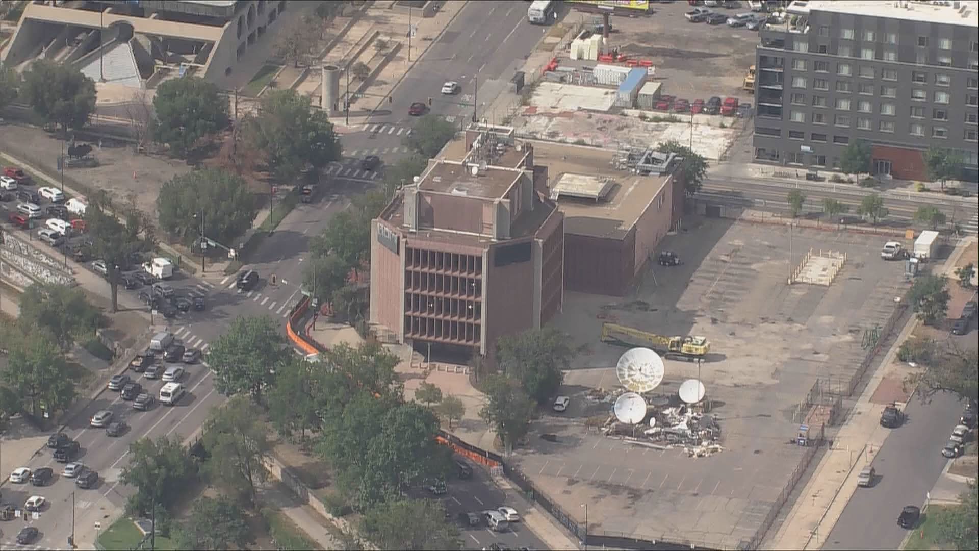 Demolition of KMGH-TV building begins in Denver | 9news.com