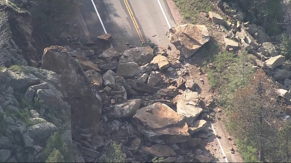 Colorado Highway 7 reopens after rockslide closed it for 12 days ...