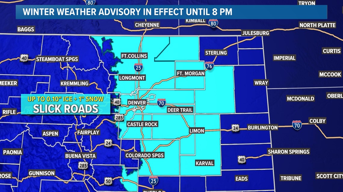 Cold, icy Wednesday; sunny Thursday | 9news.com