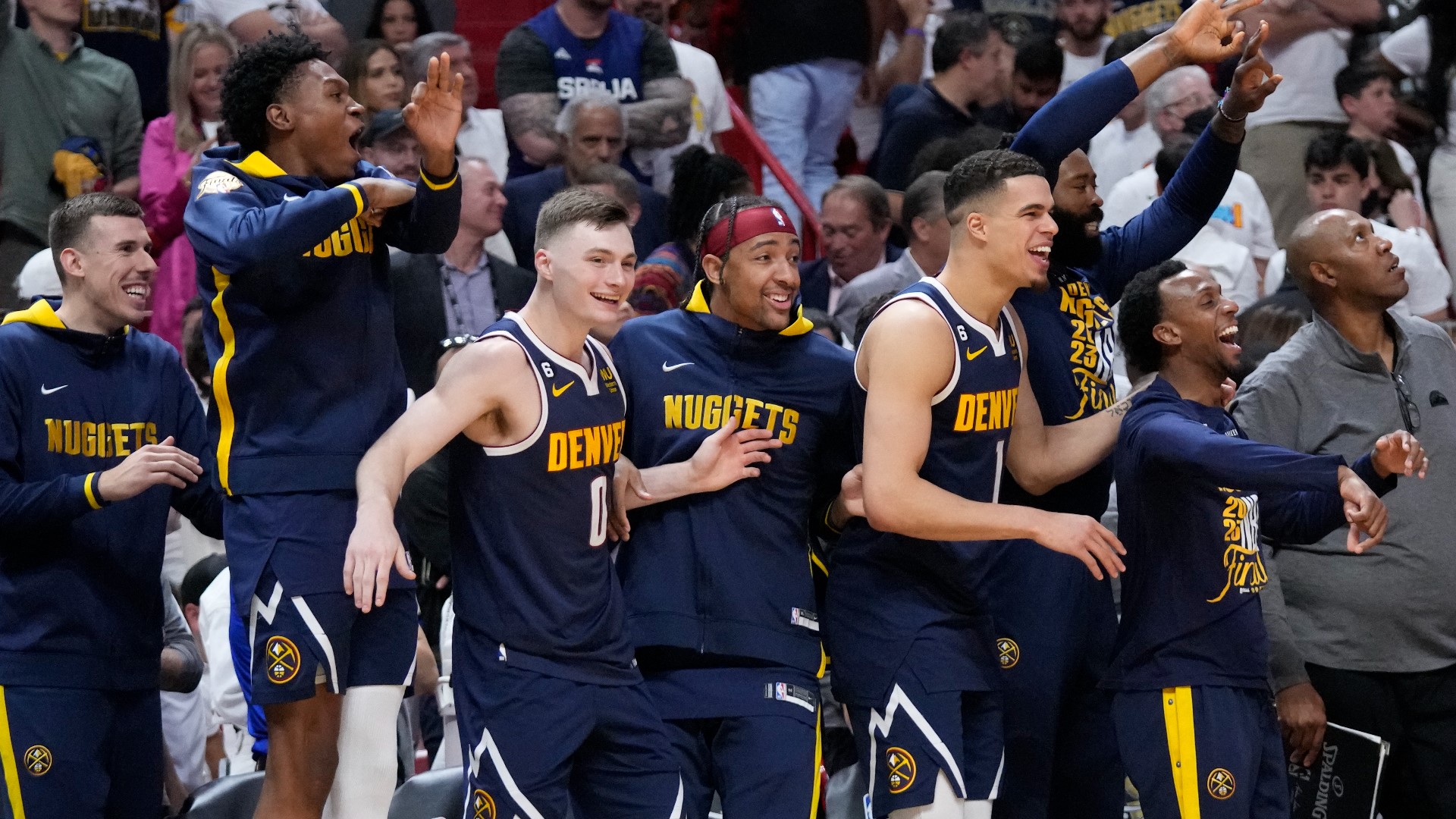 Nuggets showing plenty of poise in 2023 NBA Finals against Heat | 9news.com