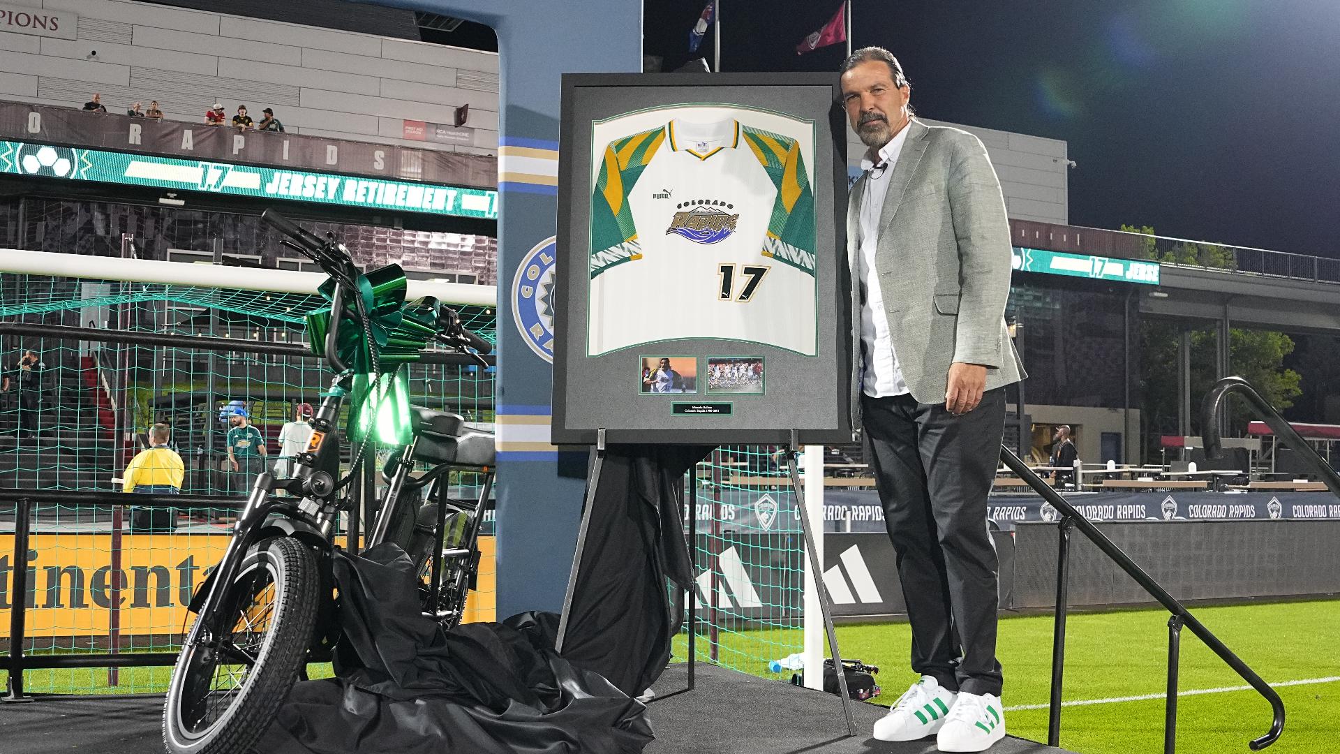 Colorado Rapids retire Marcelo Balboa's No. 17 jersey | 9news.com