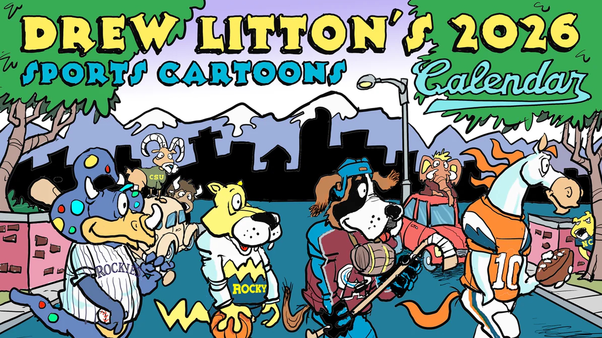 Drew Litton unveils 2026 Colorado sports calendar | 9news.com
