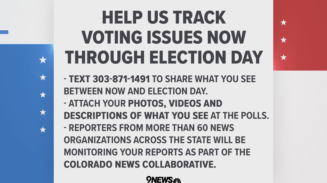 Election 2020: Share your stories of voting issues in Colorado | 9news.com