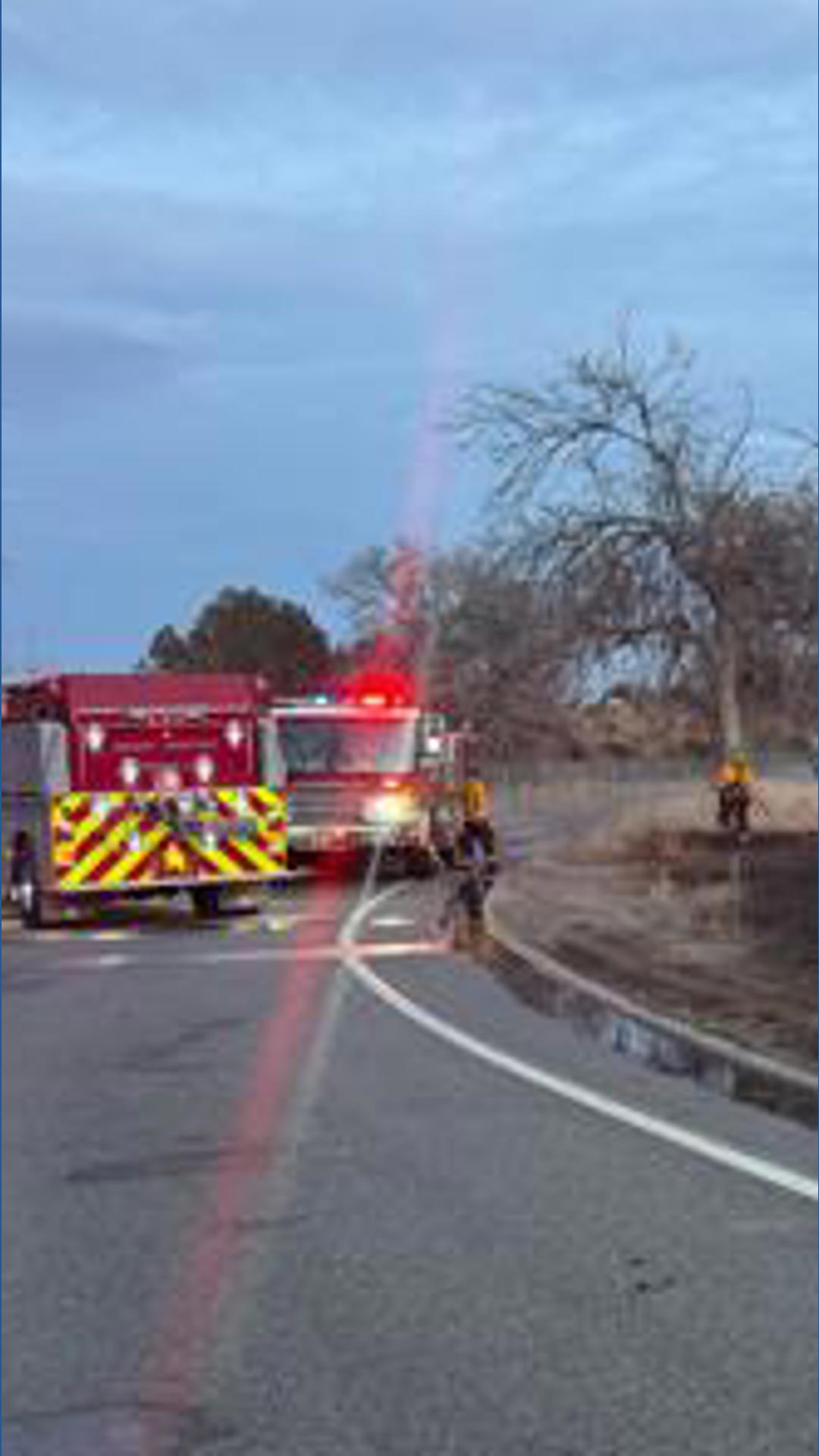 Grass fire near amusement park puts off heavy smoke over I-70 west of ...