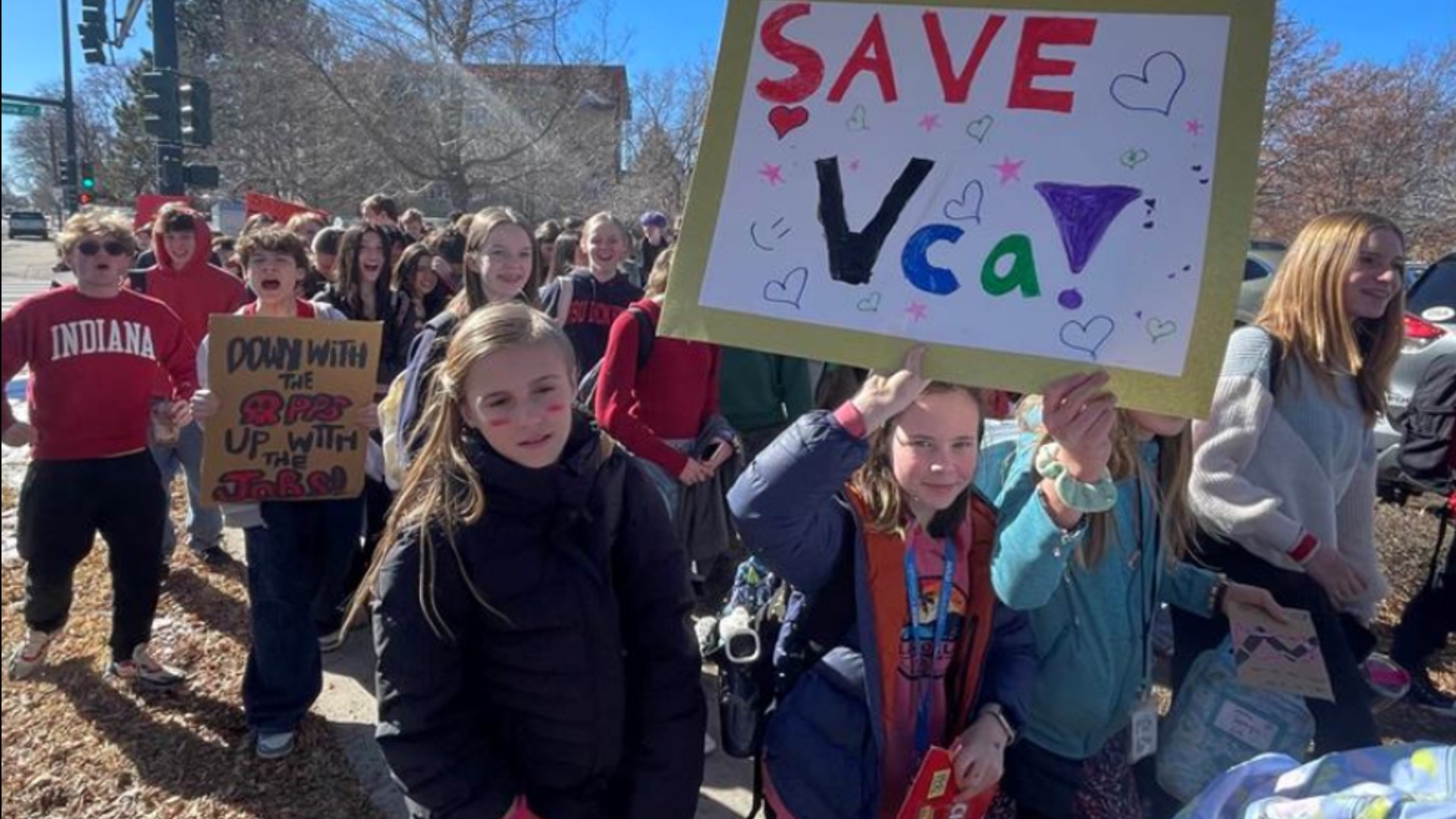 Budget cuts prompt walkout at Denver School of the Arts | 9news.com