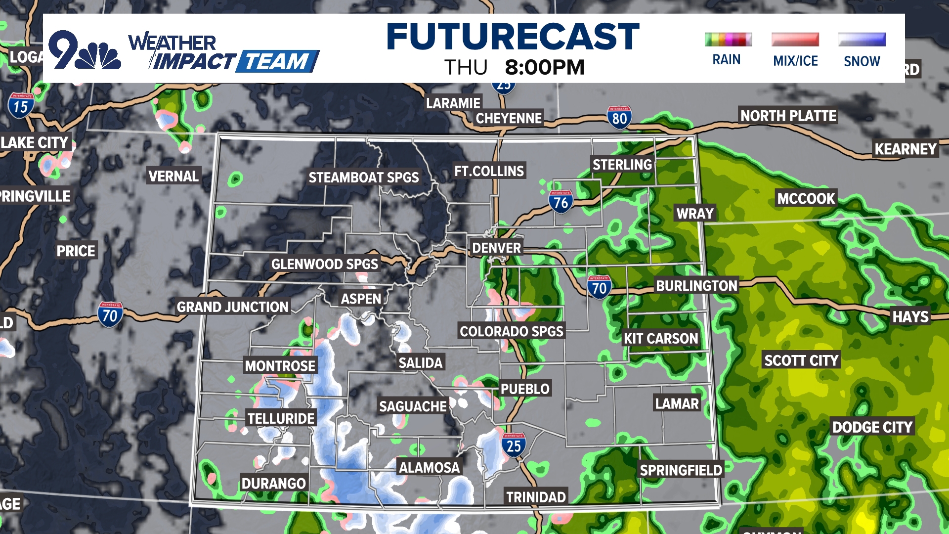 Denver, Colorado, Front Range weather forecast | 9news.com