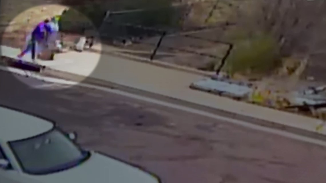 Colorado Springs woman falling through manhole caught on camera | 9news.com