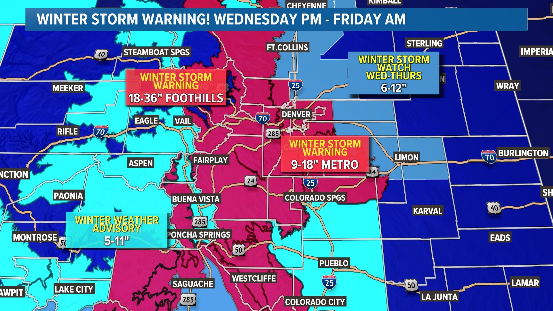 Winter storm in Colorado: Denver could see big snow totals | 9news.com