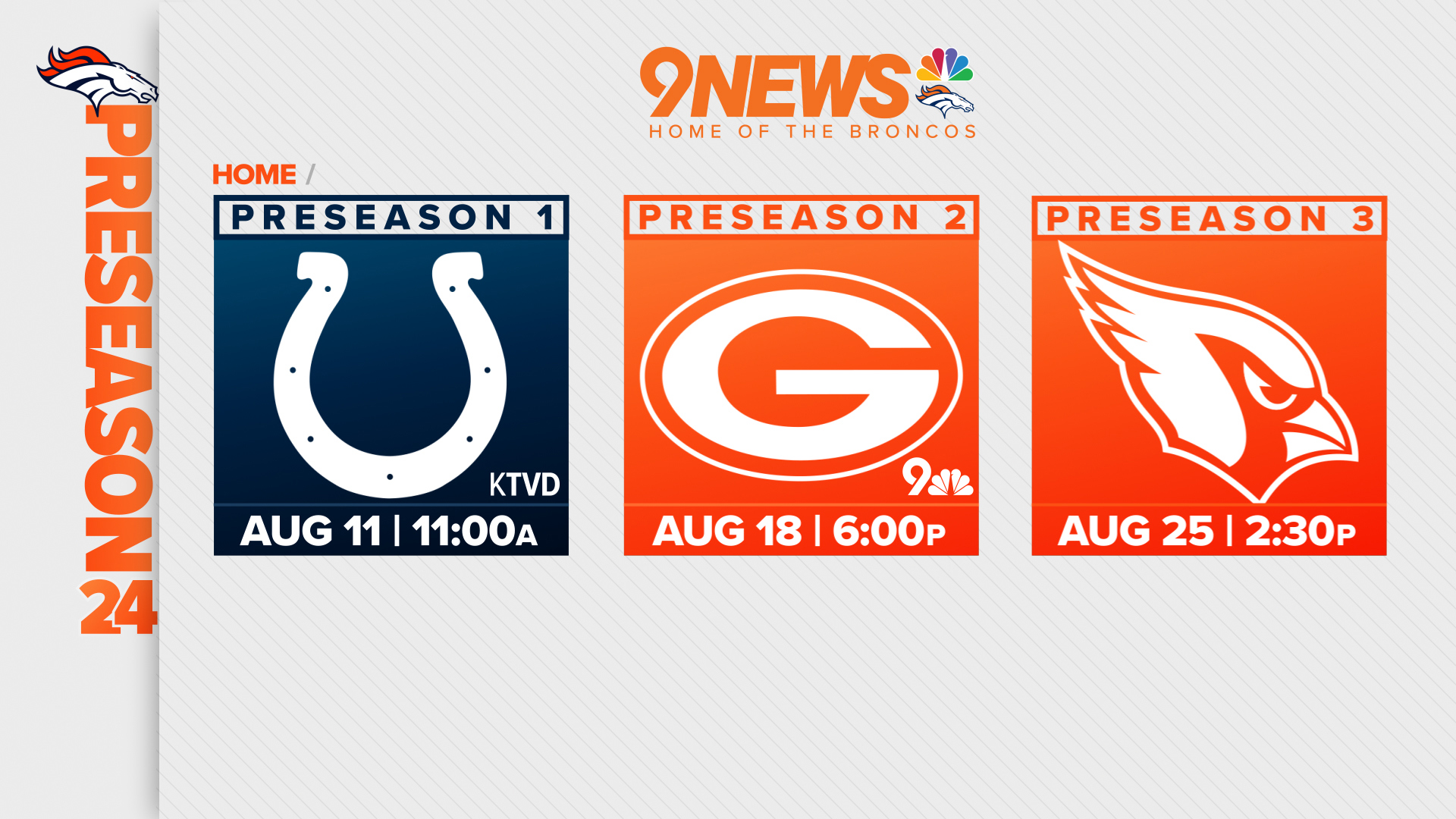 Denver Broncos 2024 regular season schedule released | 9news.com