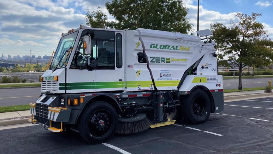 All-electric street sweeper makes its Denver debut | 9news.com