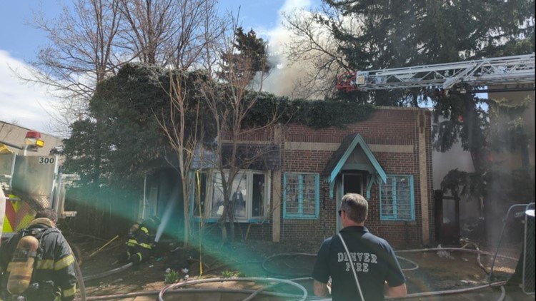 Denver firefighters battle house fire on Tennyson Street | 9news.com