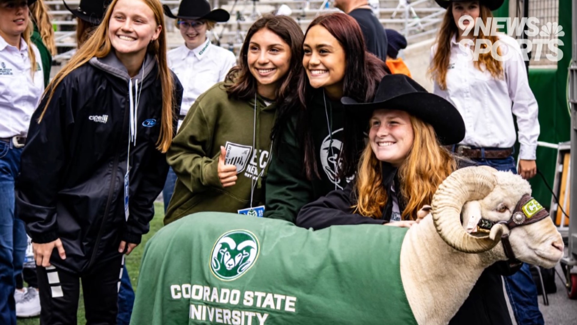 CSU soccer senior Aleyse Evers doubles as school's ram handler | 9news.com