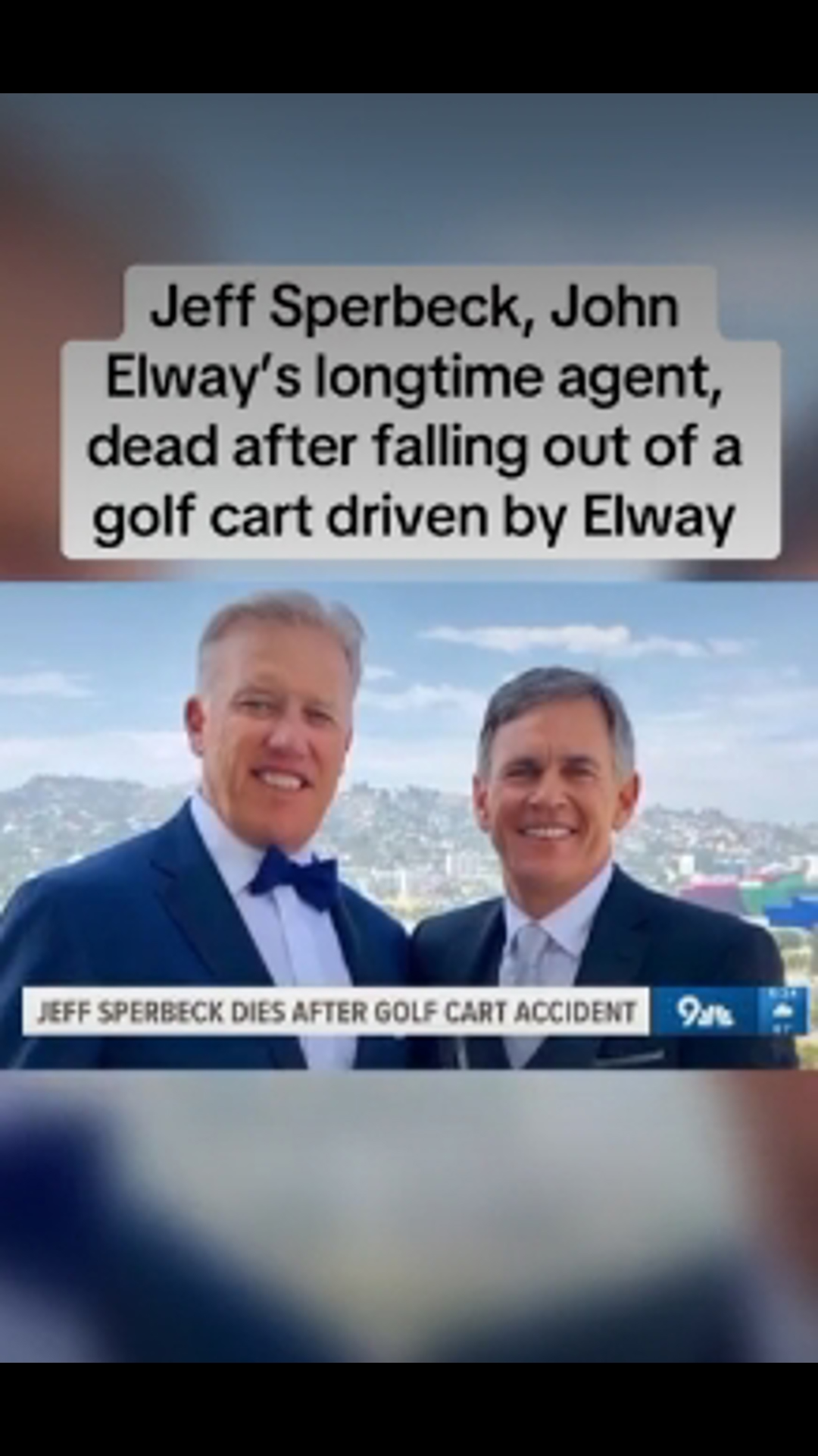 John Elway's longtime agent Jeff Sperbeck dies following golf cart ...