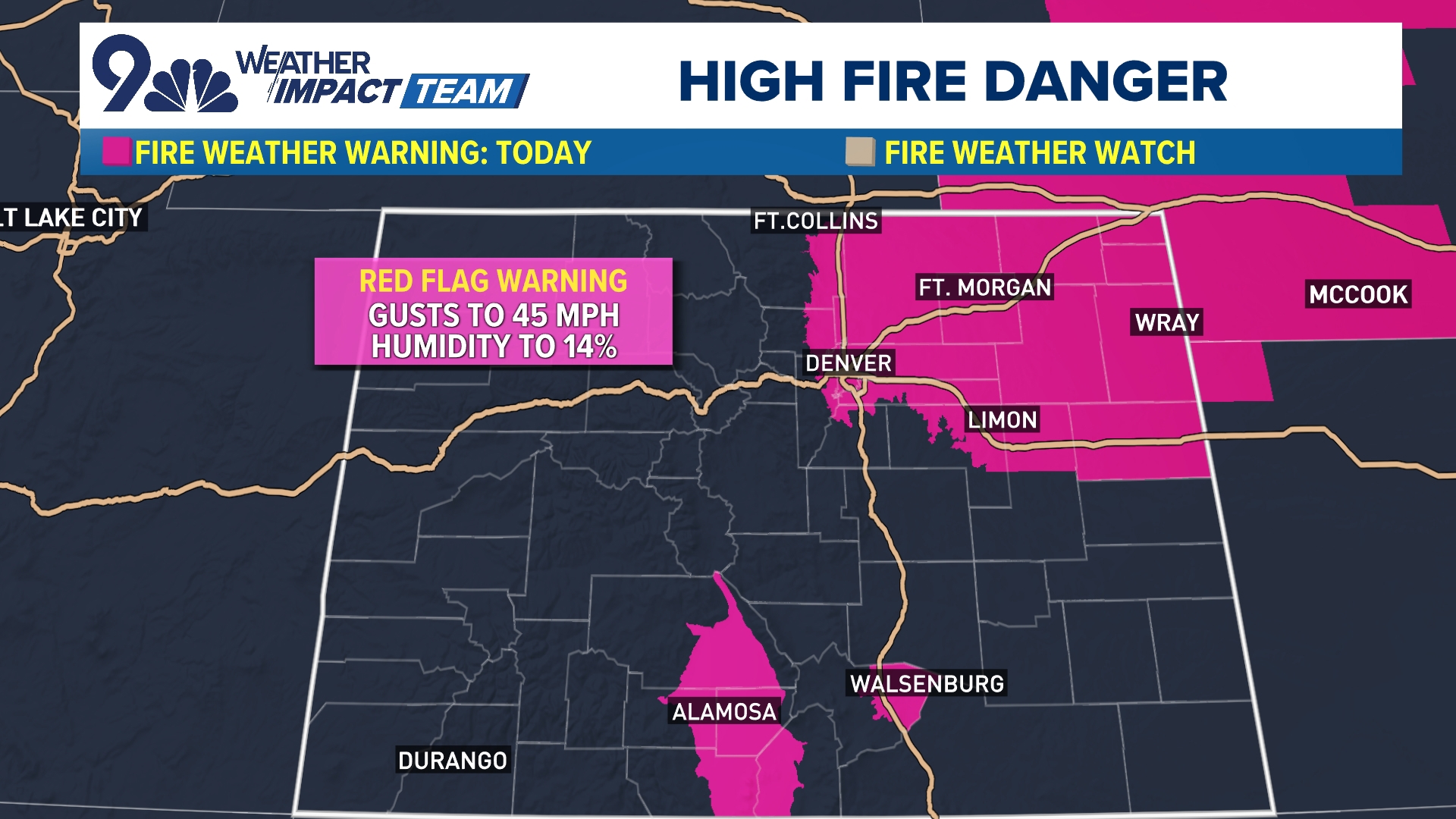 Fire danger rises in eastern Colorado with strong winds: Latest ...
