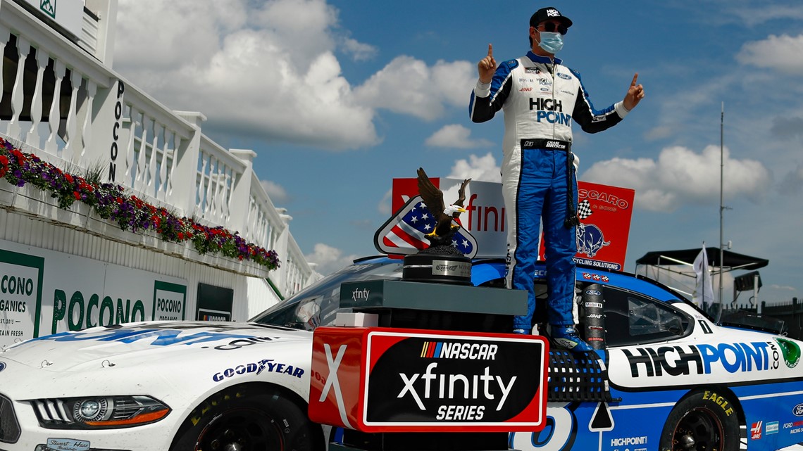 Chase Briscoe holds off Chastain to win Xfinity race at Pocono | 9news.com