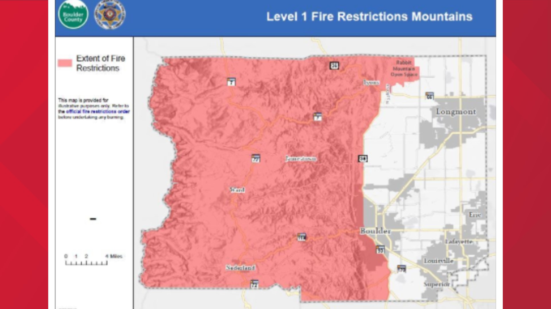 Stage 1 fire restrictions implemented for western Boulder County ...