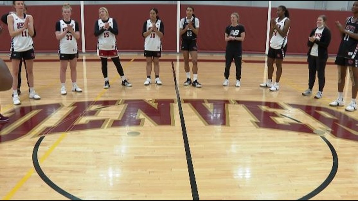 DU women's basketball team learns about life hoops | 9news.com