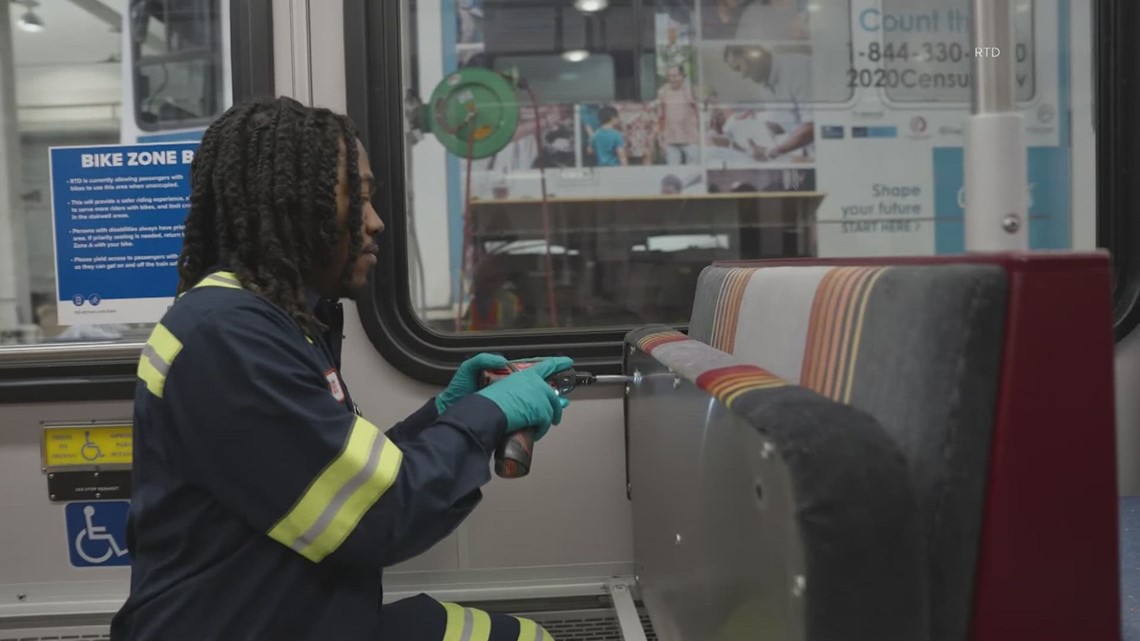 End of an era for RTD's plush light rail seats | 9news.com