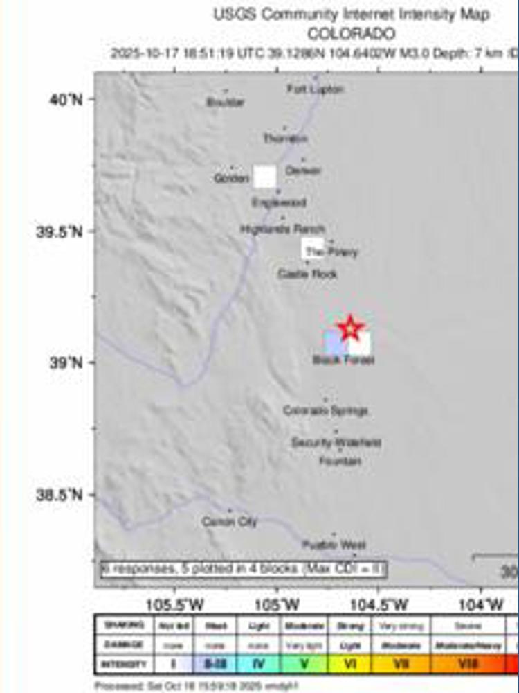 Magnitude 3.0 earthquake hit Colorado on Friday, USGS reports | 9news.com