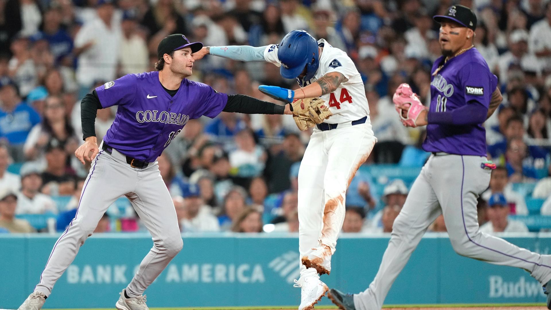 Dodgers sweep Rockies with Betts grand slam, Snell shines | 9news.com