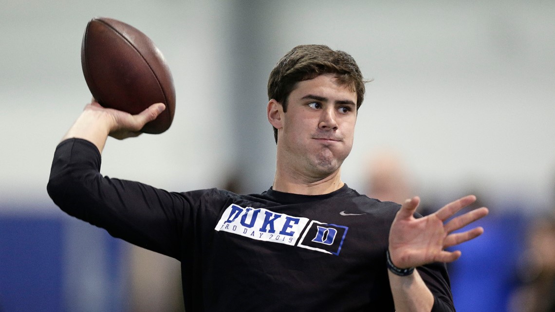 Broncos work out quarterbacks Daniel Jones, Clayton Thorson, set to ...