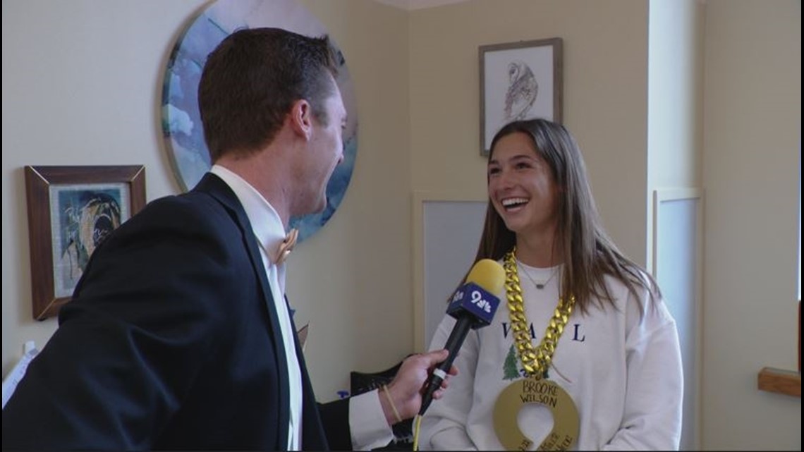 Valor Christian's Brooke Wilson wins the 9NEWS Swag Chain award | 9news.com