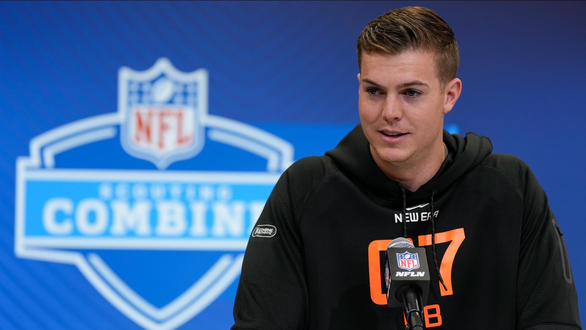 Will Howard credits QB coach Jake Heaps at Combine | 9news.com