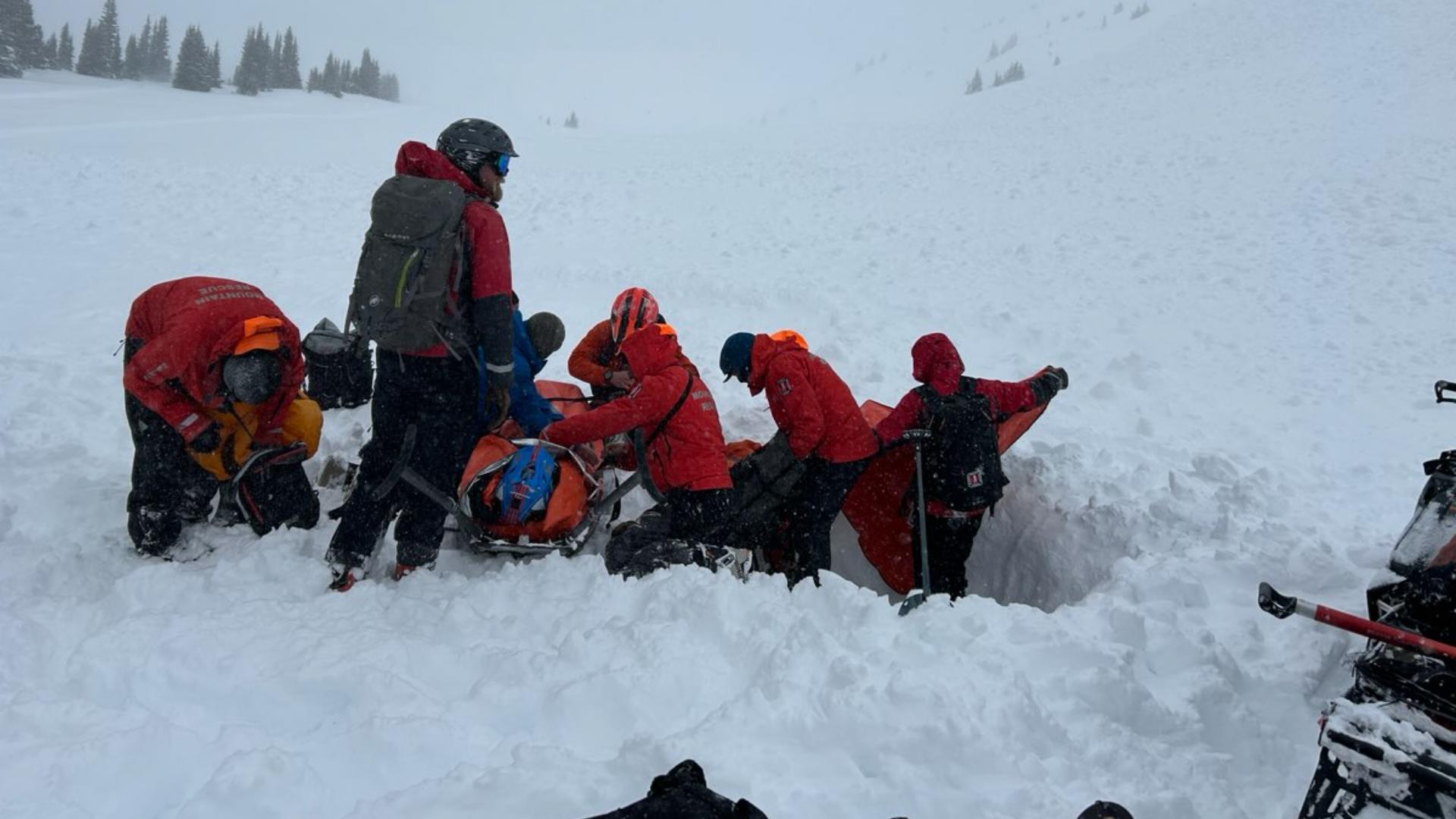 Snowmobiler rescued after being buried in avalanche for an hour | 9news.com