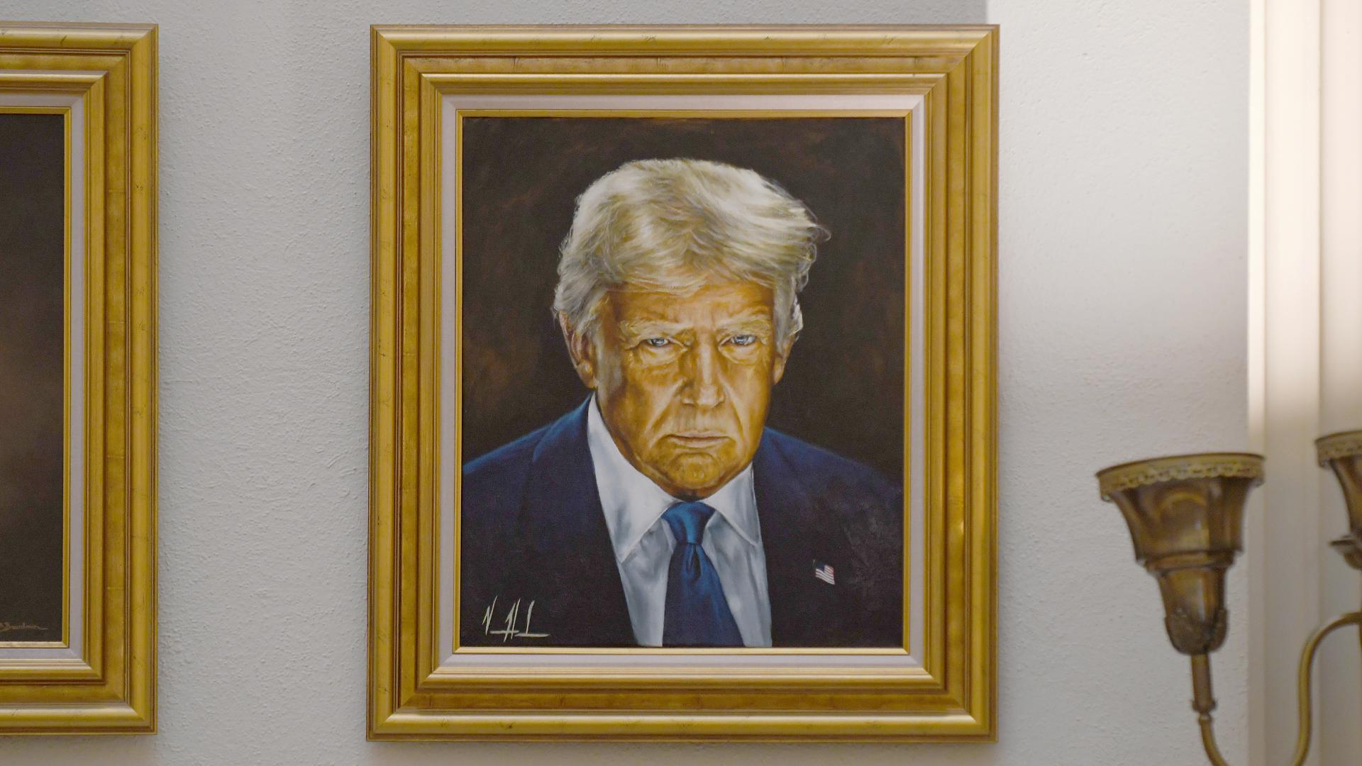 Trump's new portrait hung in Colorado Capitol | 9news.com