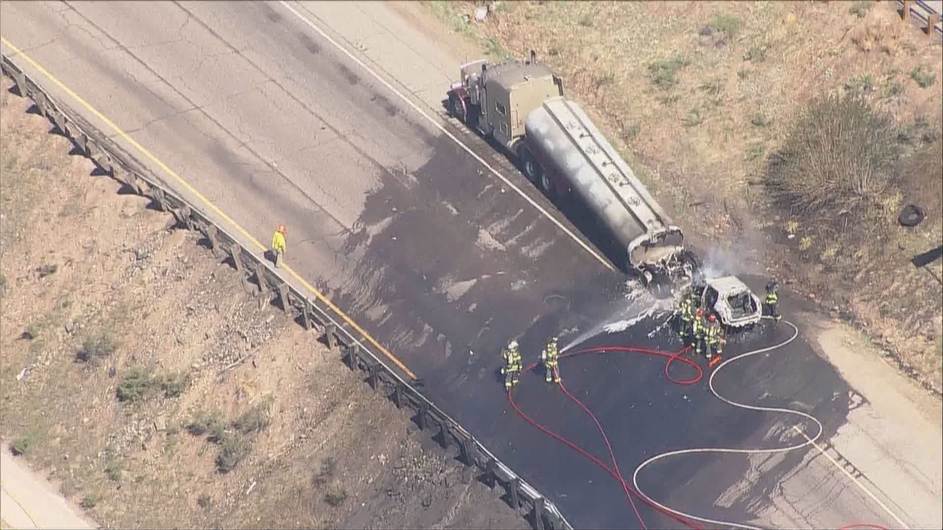 I-70 crash | 1 killed in crash involving tanker west of Denver | 9news.com