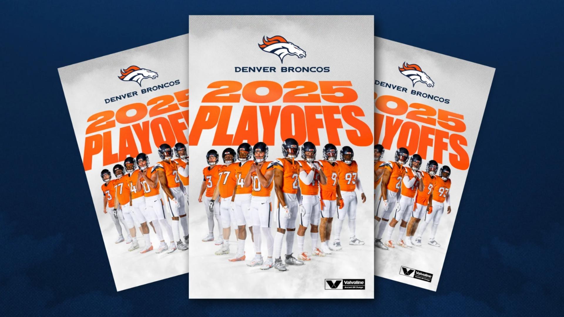 Where to get a free Broncos playoff poster, decal | 9news.com