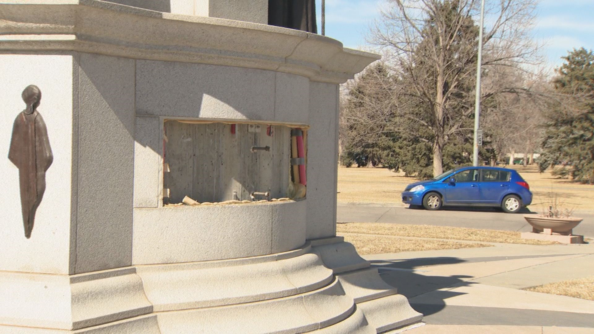 Parts recovered from vandalized MLK statue in Denver | 9news.com