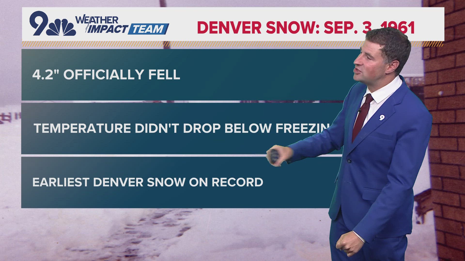 What is Denver's earliest snow on record? | 9news.com