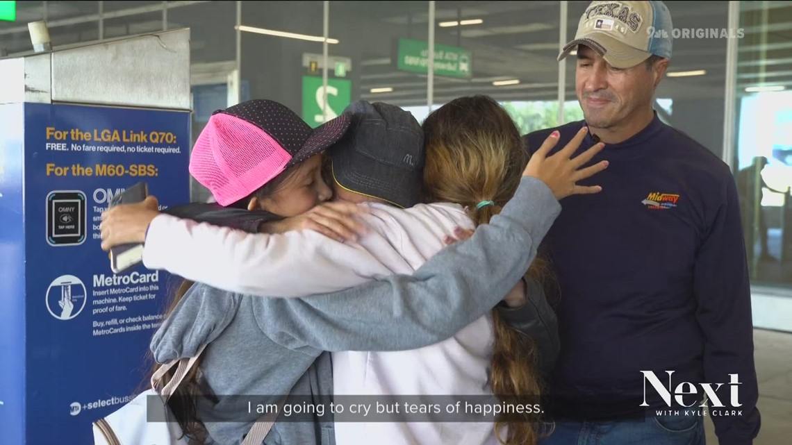 Familia migrante de Venezuela se reencuentra tras separación | 9news.com