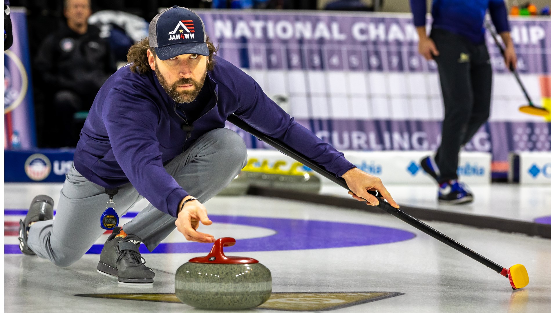Jared Allen competing at Curling National Championships in Denver ...