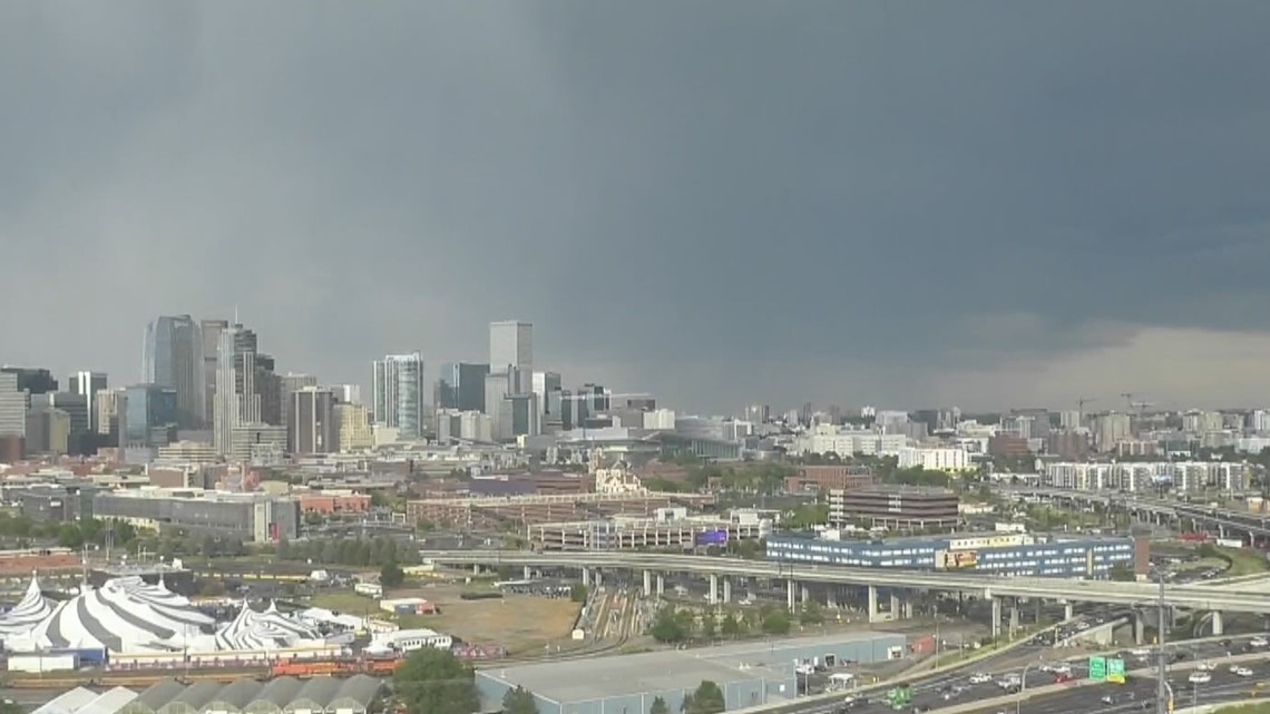 Storms over Denver, Colorado Monday evening | 9news.com