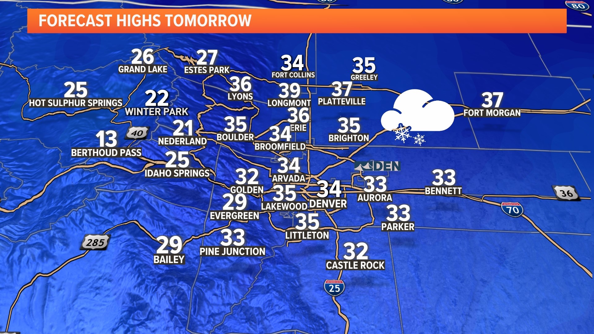 Winter weather in Colorado: Snow returns to Denver, Front Range | 9news.com