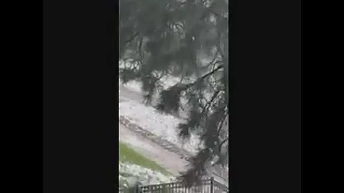 Denver hail storm at Willis Case Golf Course | 9news.com