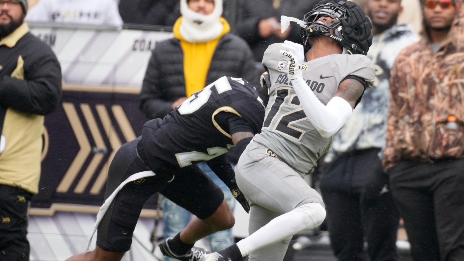 PHOTOS: Snow covers Folsom Field ahead of Buffs spring football game ...