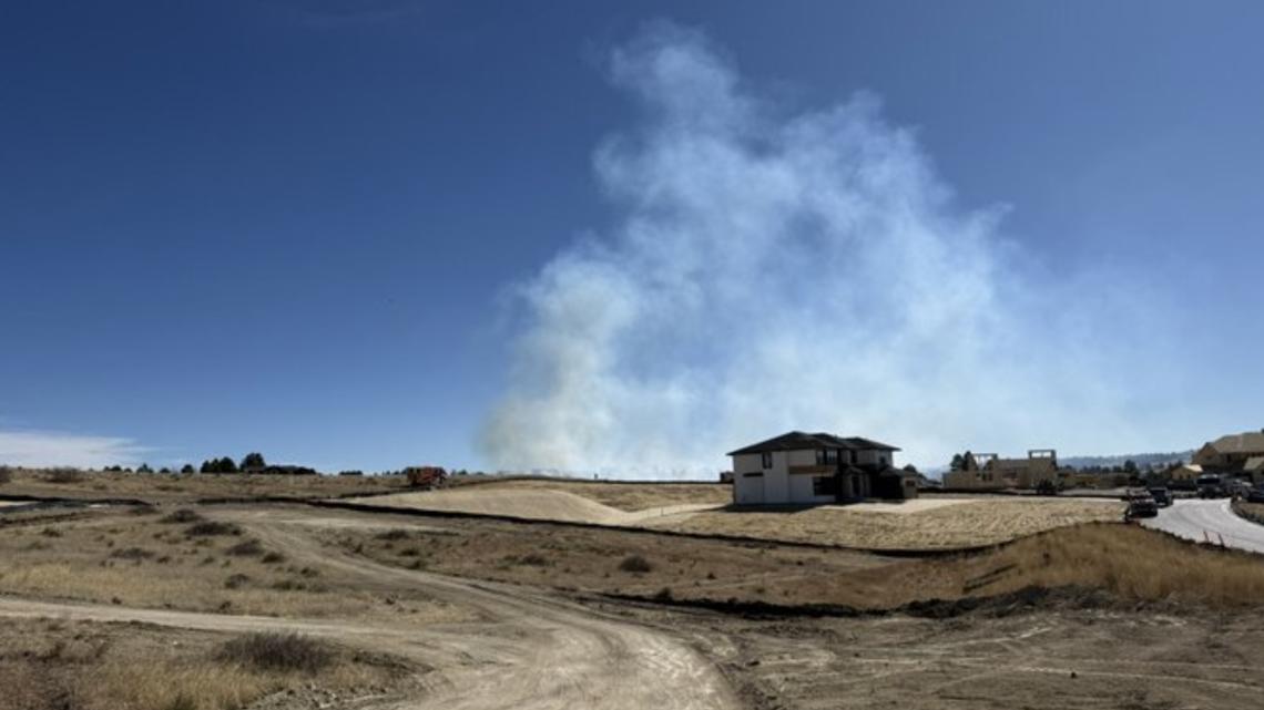 Crews respond to brush fire in Parker | 9news.com