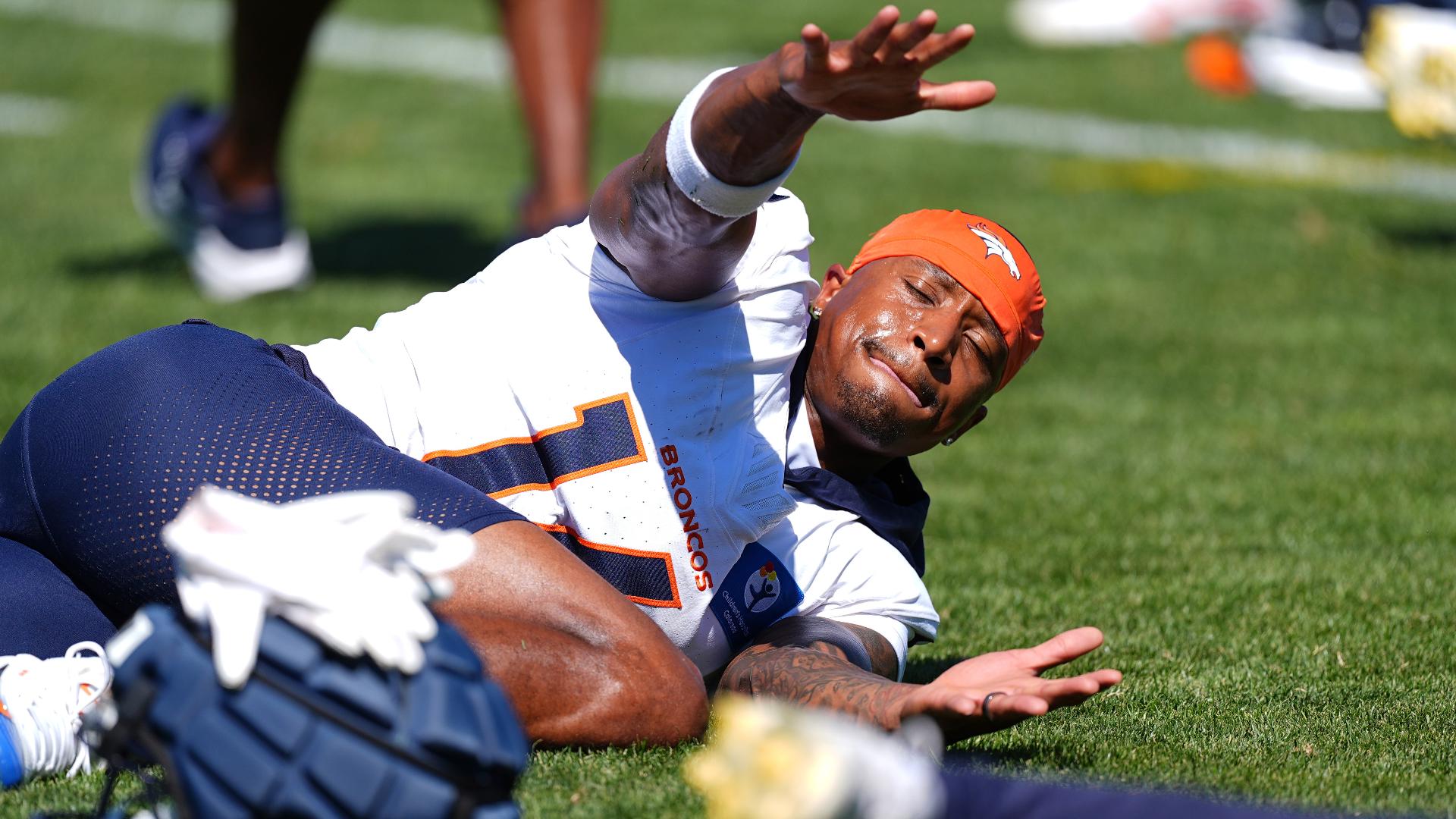 Broncos' receiver Sutton relishing third contract with team | 9news.com