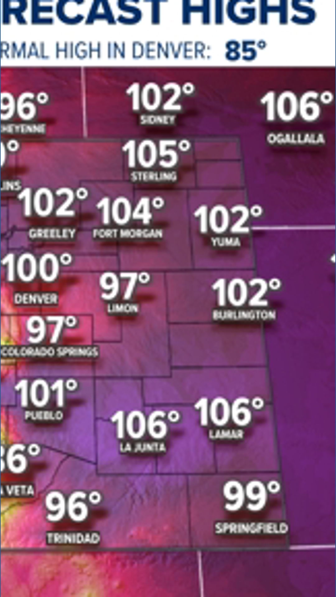Denver braces for early triple-digit heat wave: Hot temps in forecast ...