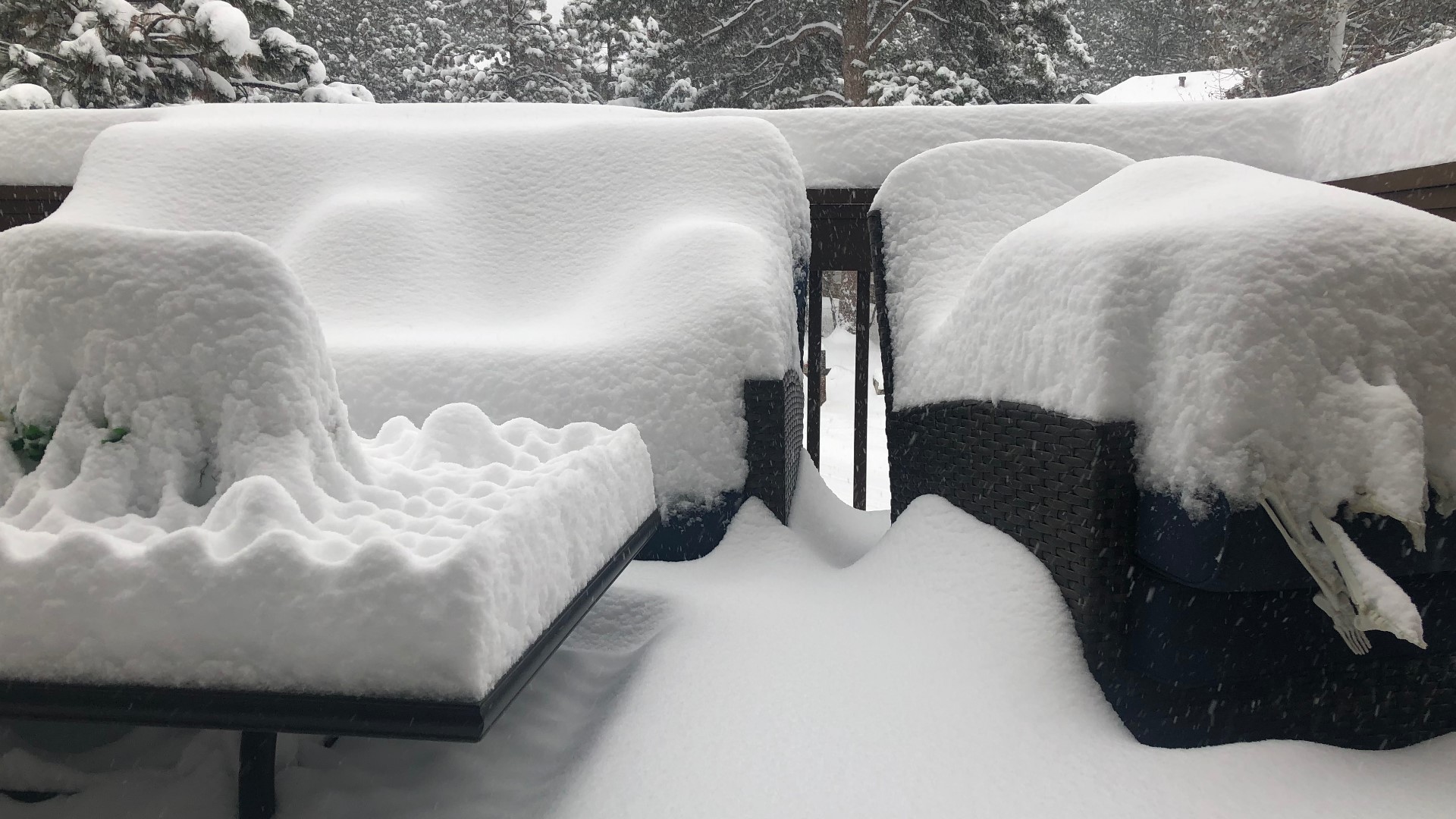 PHOTOS: Your snow-covered patio furniture after the November storm | 9news.com