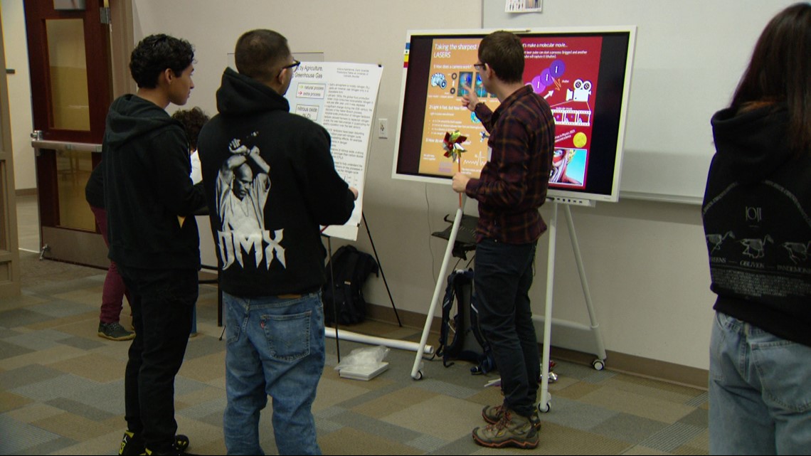 'Reverse science fair' challenges grad students, high schoolers | 9news.com